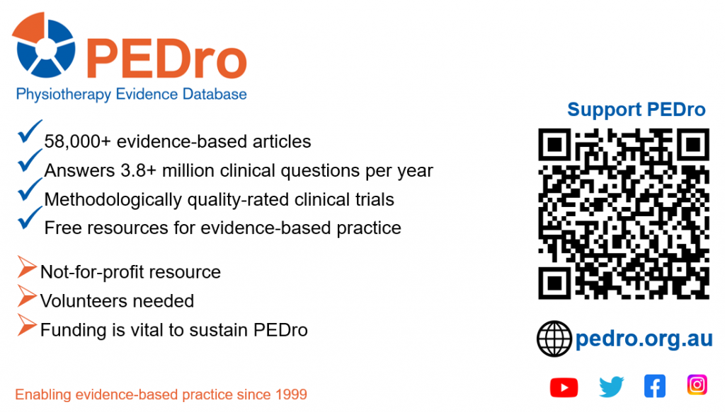 support PEDro - PEDro